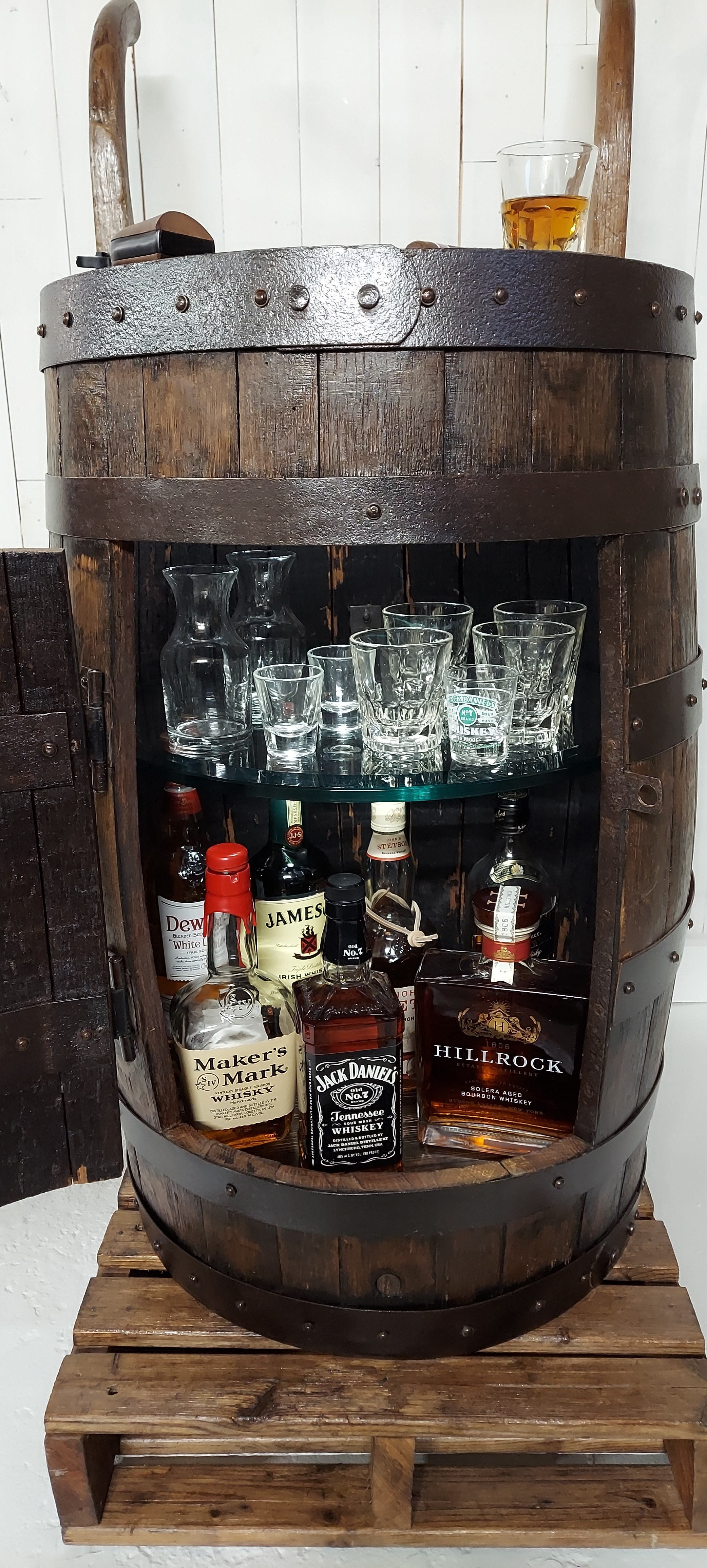 Whiskey Barrel Delivery Bar Cart – BarMade.co