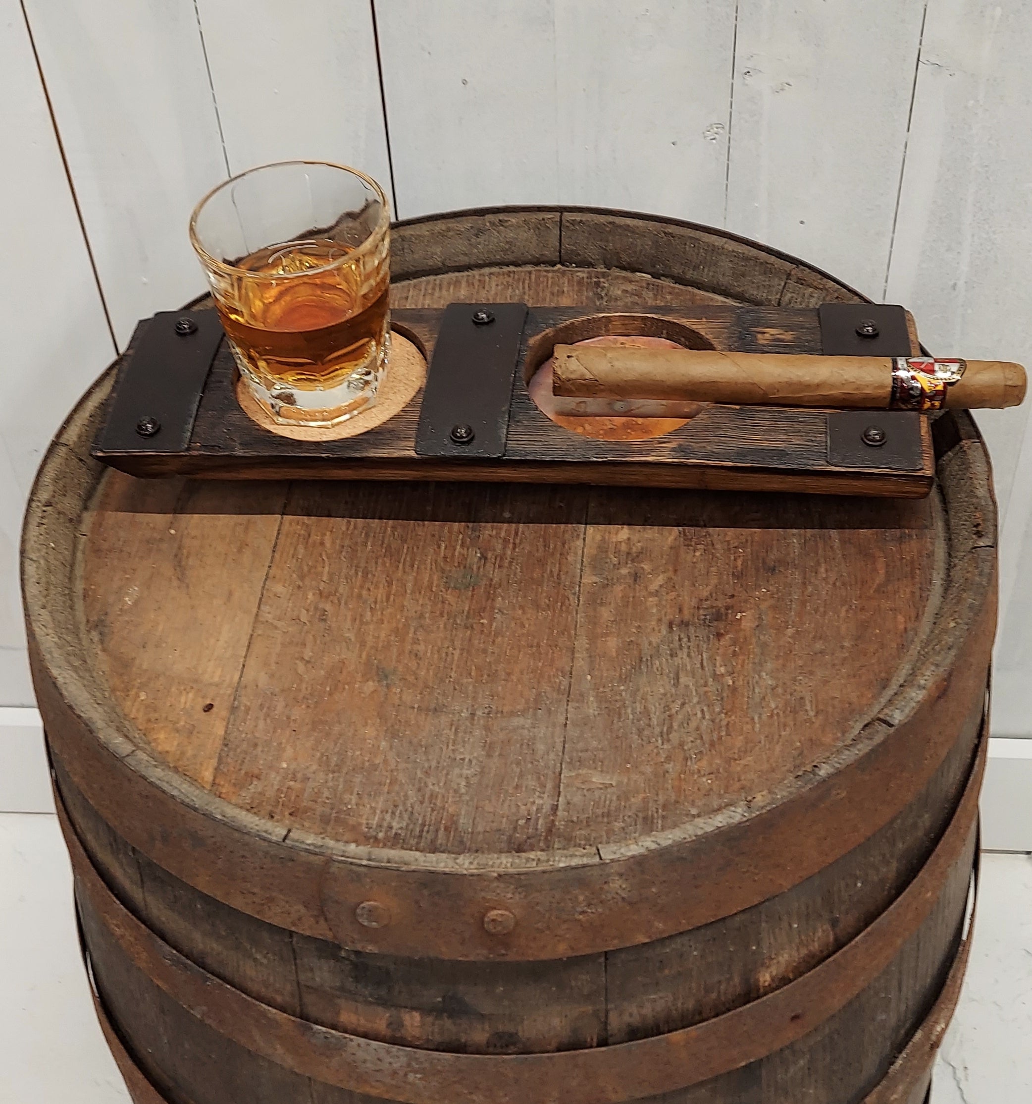 Rustic Whiskey/Cigar Station Coaster – BarMade.co